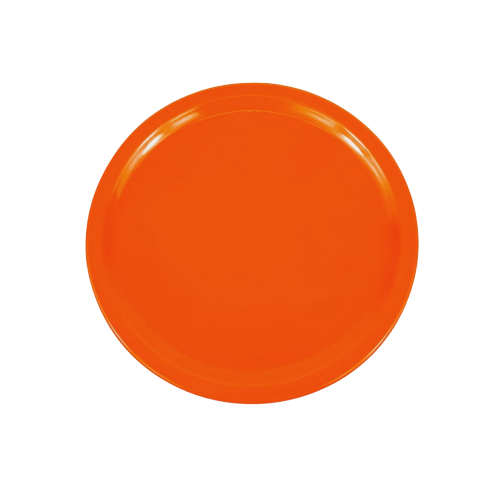 Plato Melamina Naranja – 12 Pz – Inncrea
